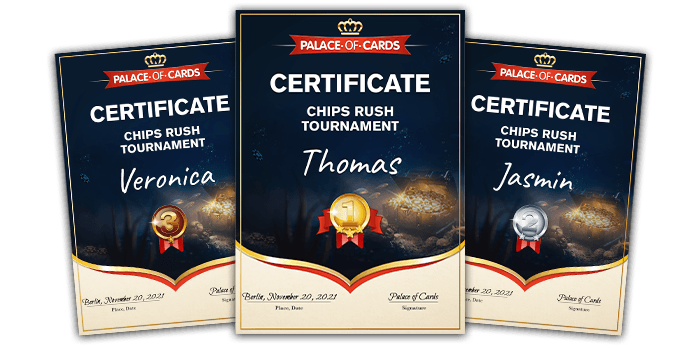 Chips Rush Tournament 2021 at the Palace - Palace Of Cards