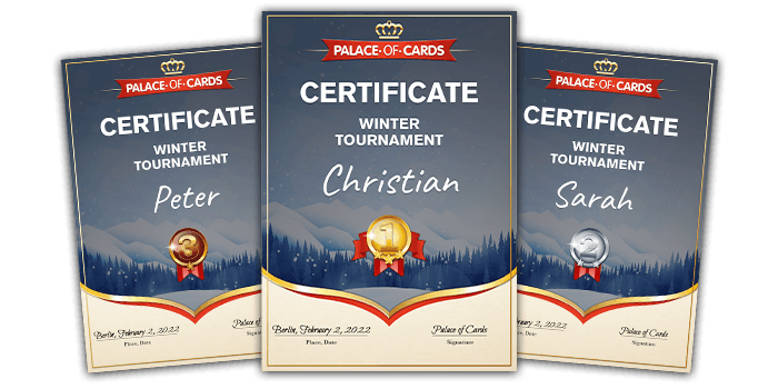 Winter Tournament 2022 at the Palace - Palace Of Cards