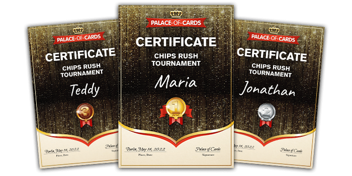 Chips Rush Tournament 2022 at the Palace - Palace Of Cards