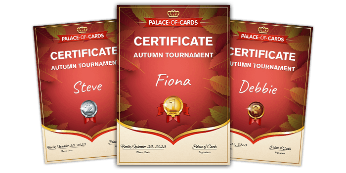 Autumn Tournament 2023 at the Palace - Palace Of Cards