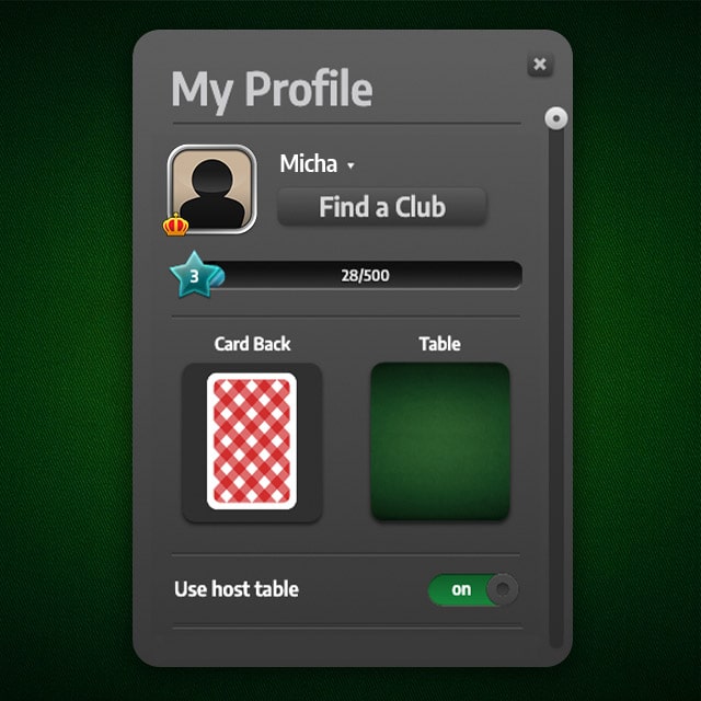Info Page: Your Profile - Palace Of Cards